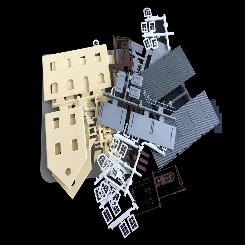 Abs Assemble New HO Scale 1:87 Train Town Hotel Architectural Model ...