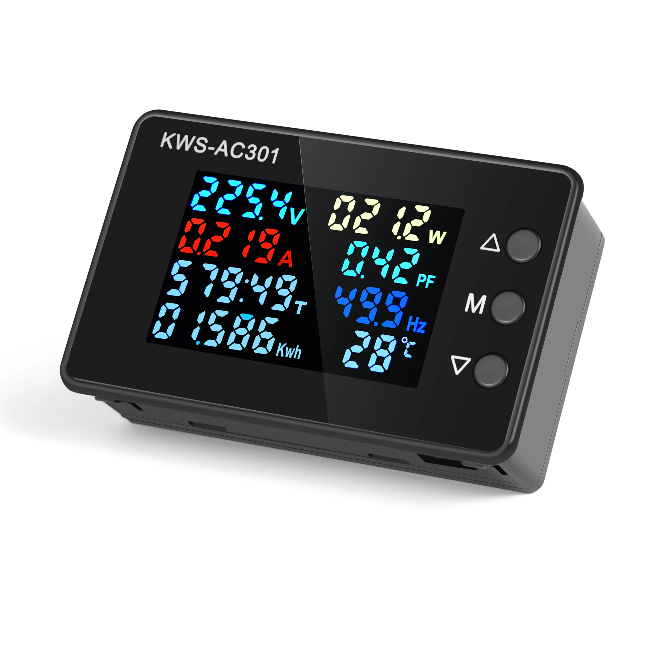 AC301-301L-8-in-1-Multifunction-Voltmeter-Ammeter-50-300V-Digital-AC ...