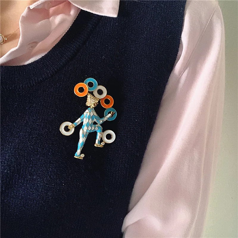 Cartoon-Creative-Circus-Clown-Cute-Modeling-Pop-Enamel-Pin-Lapel-Badges ...