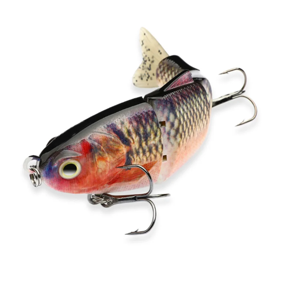 4-Segment-Swimbait-Glide-Bait-Lifelike-Multi-Jointed-Lure-6-Hook-14cm ...