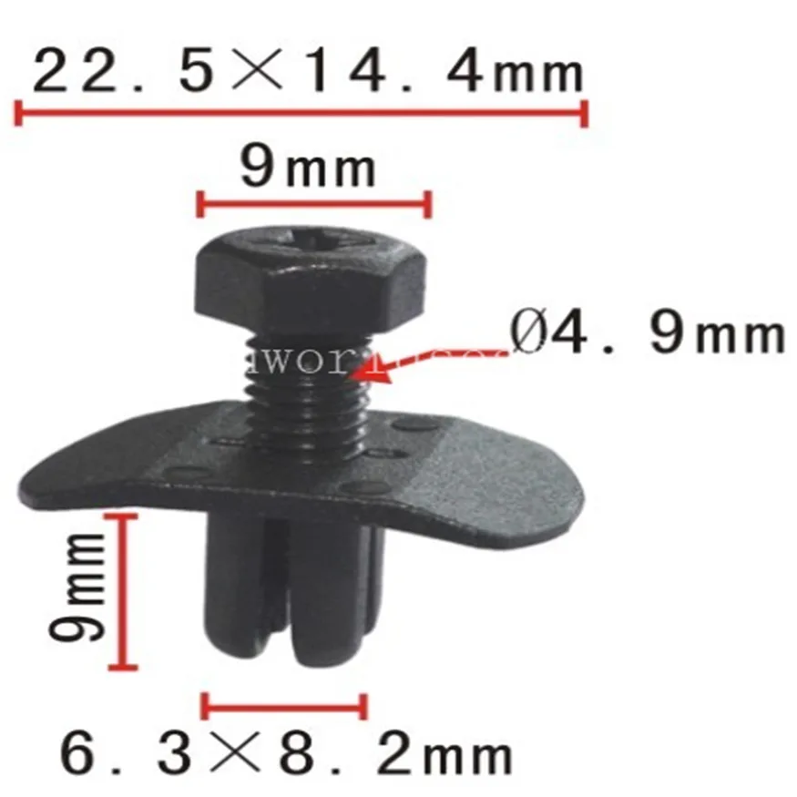 100PCS Push Type Retainer For Nissan 63844-D0100 63844D0100 For Isuzu ...
