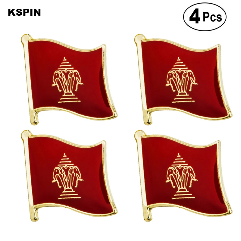 Laos Flag Pin Lapel Pin Badge Brooch Icons 4pcs|Badges| - AliExpress