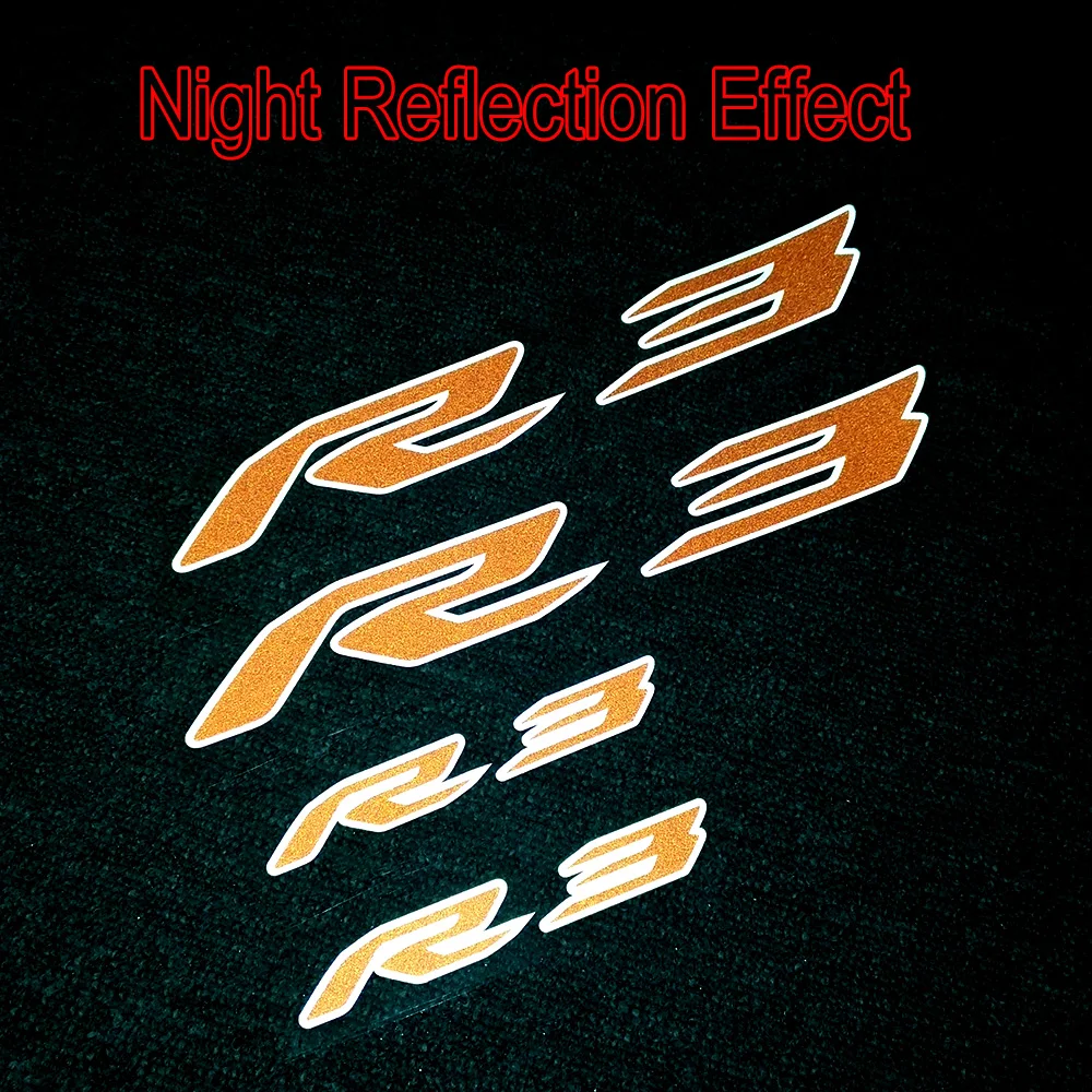 YZF R3 YZF-R3 YZFR3 Motorcycle Sticker Decal Helmet For YAMAHA Tank Pad ...