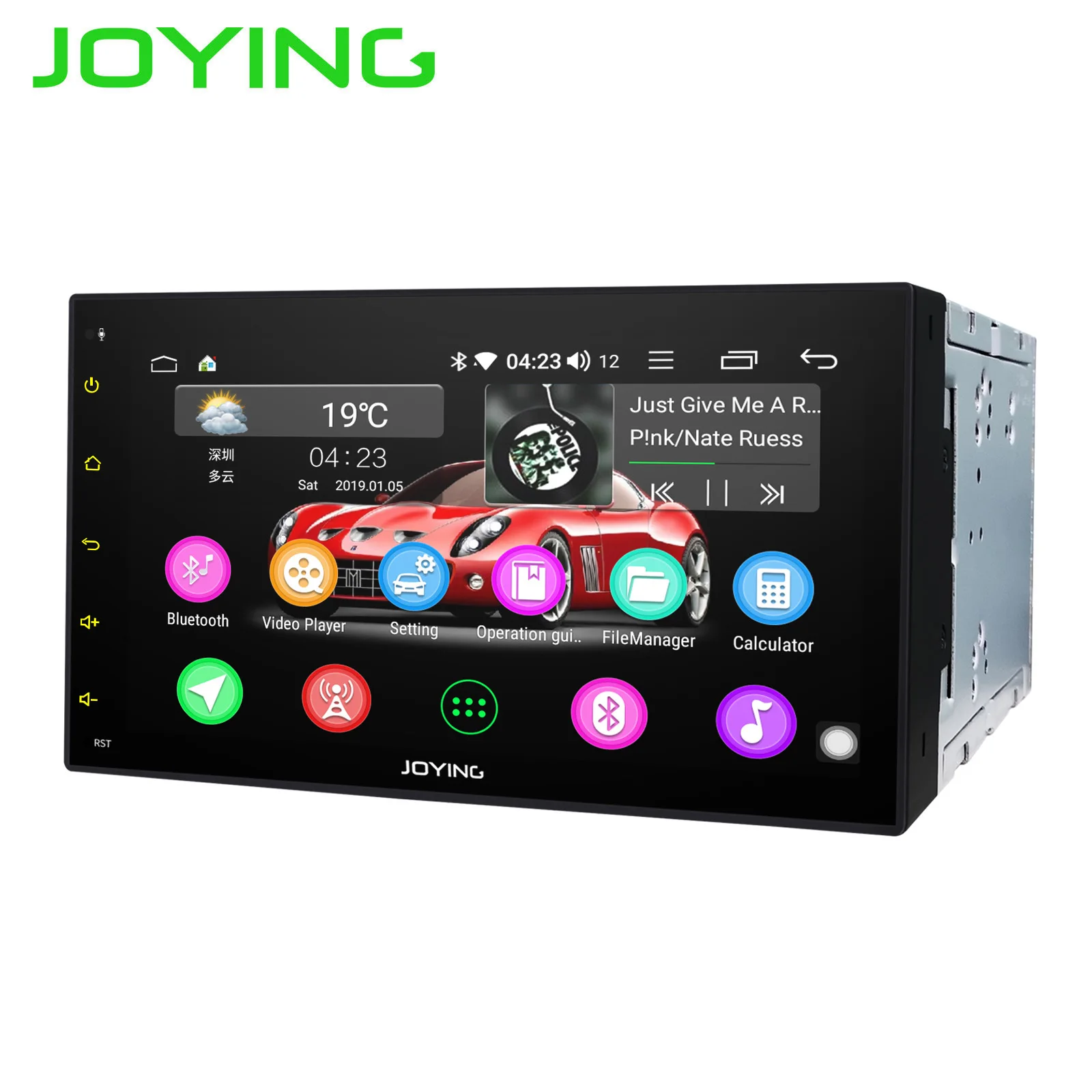 Joying duplo 2 din 6.95 "rádio do carro android 8.1 octa núcleo com dsp ...