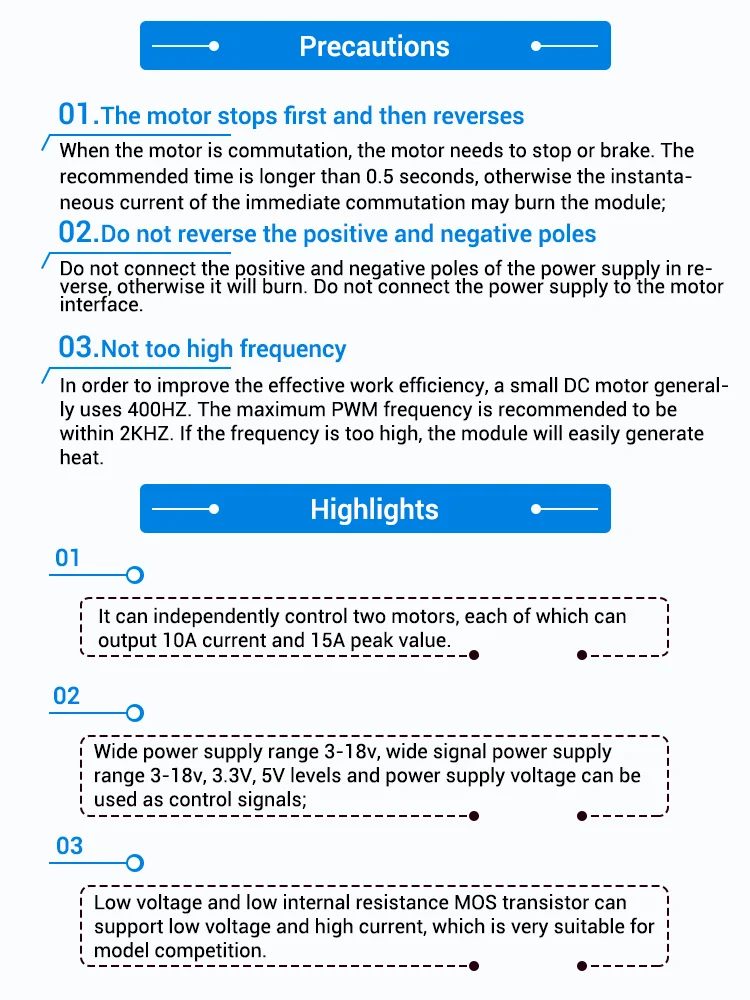 2채널 H-Bridge 모터 드라이버 -10A (Dual Channel H-bridge Motor Driver -10A ...