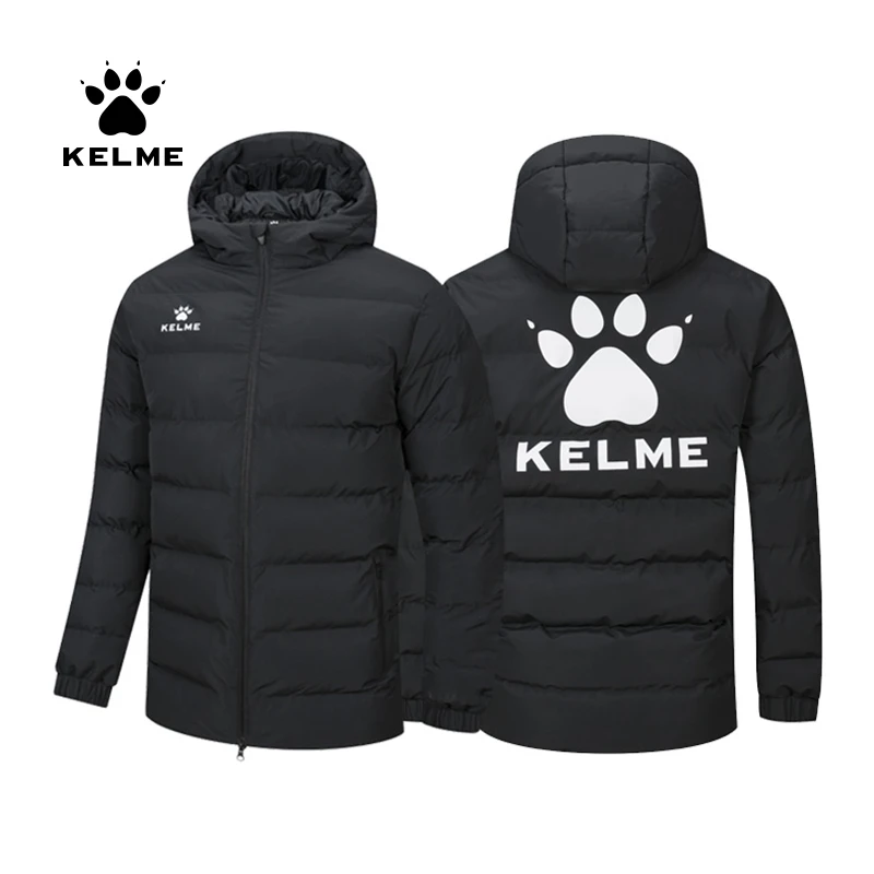 Kelme Kid Men Winter Jacket Short Training Coat Male Overcoat Outrwear ...