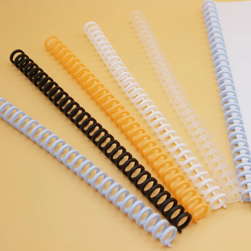 10 Pc 10mm 30 Hole Loose leaf Plastic Binding Ring Spring Spiral Rings ...