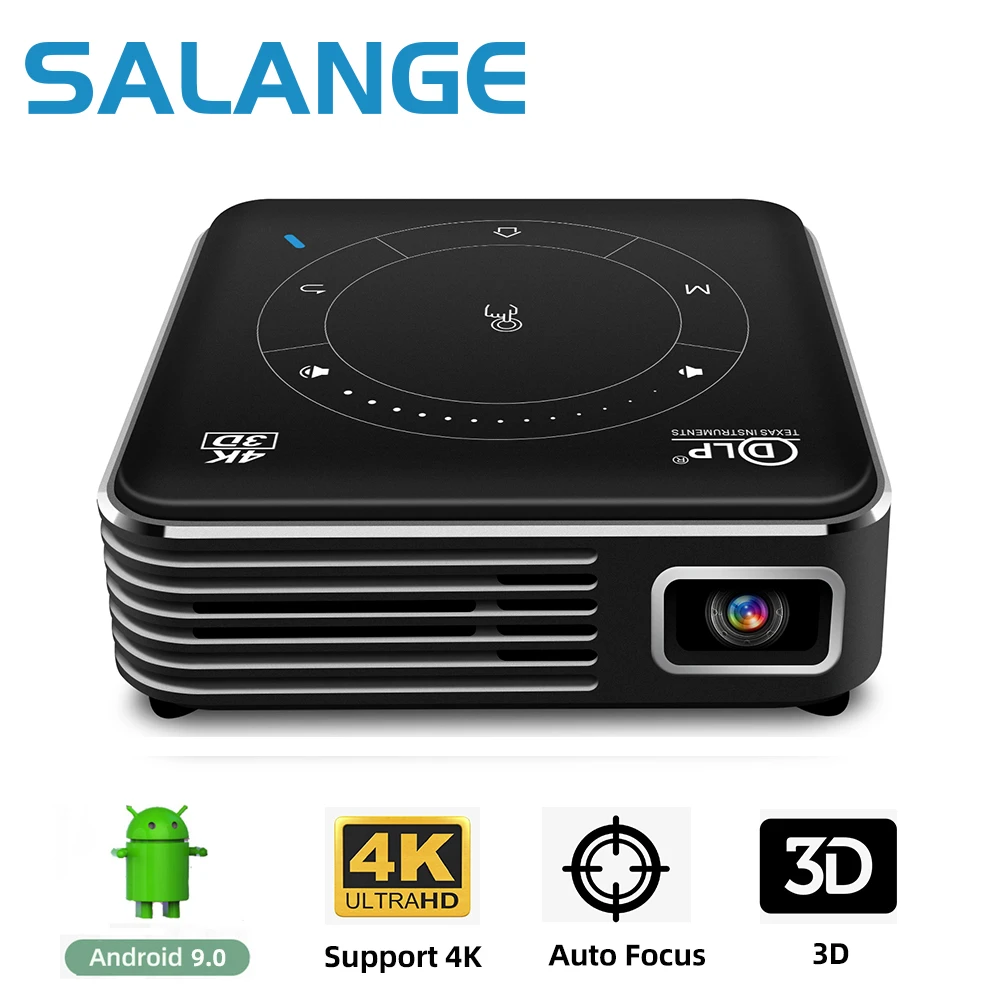 Salange P11 DLP Projector Mini for iPhone Android Mobile Phone Wireless ...