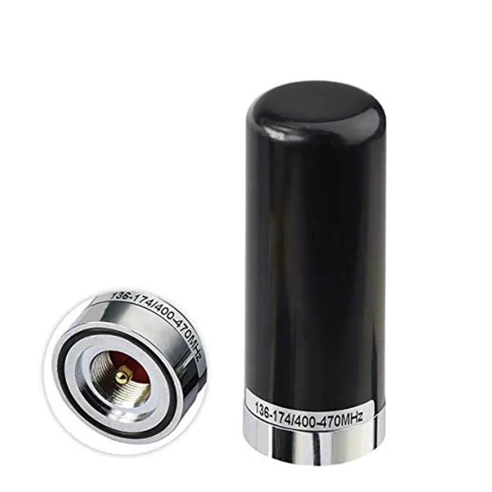 Eightwood-antena VHF UHF de doble banda para vehículo, accesorio de bajo perfil, PL259, macho ...