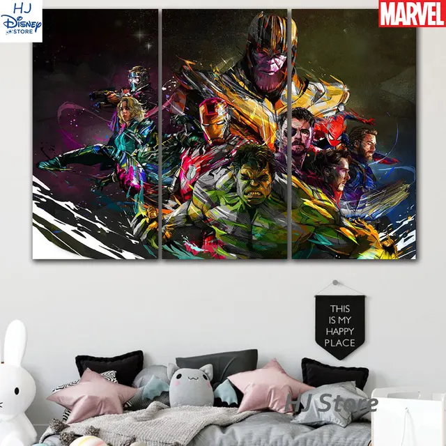 [Recommended product] Marvel Superheroes Abstract Avengers Canvas Art ...