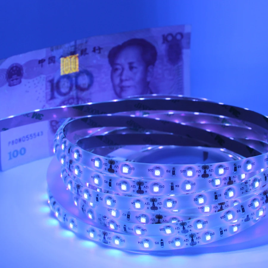 395 405nm UV Ultraviolet Led Strip 5V12V Black Light 5050 2835 SMD ...