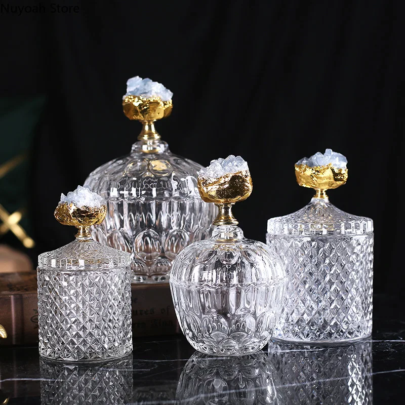 Luxury Kitchen Storage Box | Crystal Glass Storage Jar | Glass Table ...