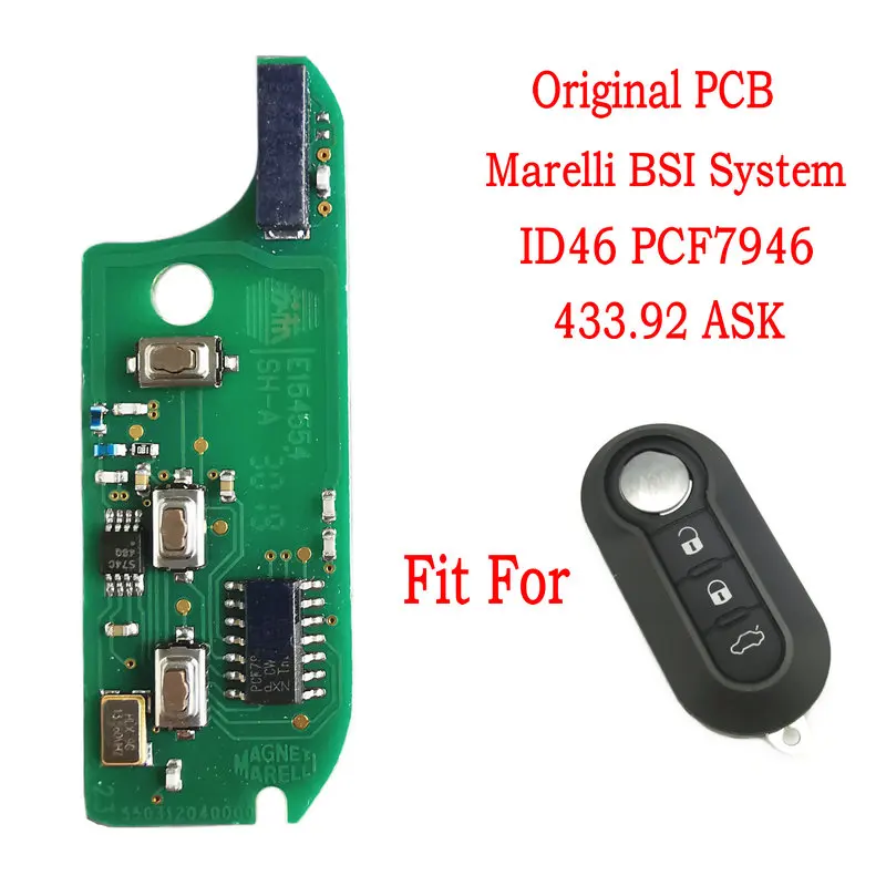 Datong World Car Remote Key Replace Pcb Board For Fiat Dehilp Marelli ...
