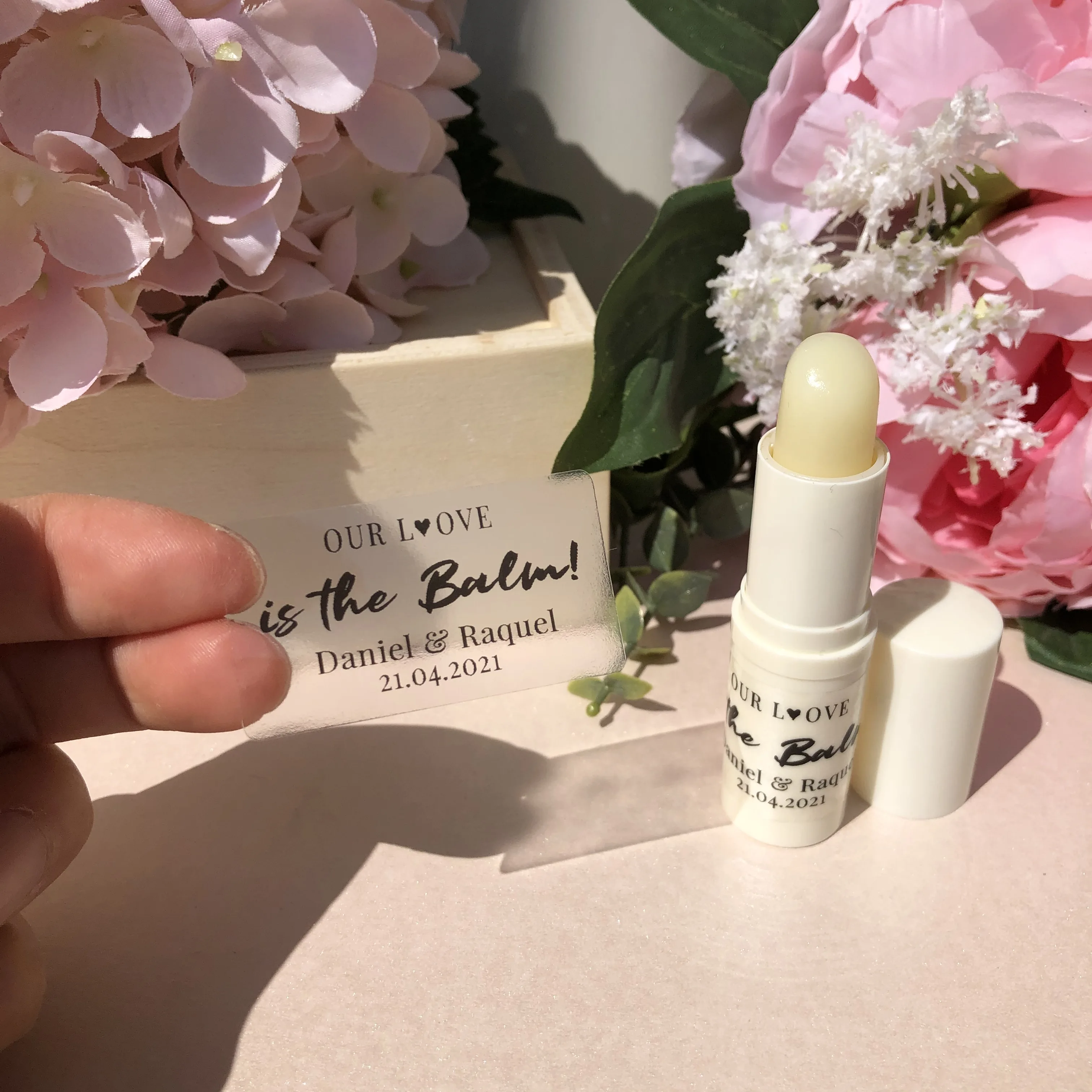 60-Personalized-Lip-Balm-Tube-stickers-Custom-Lipstick-labels-Wedding ...