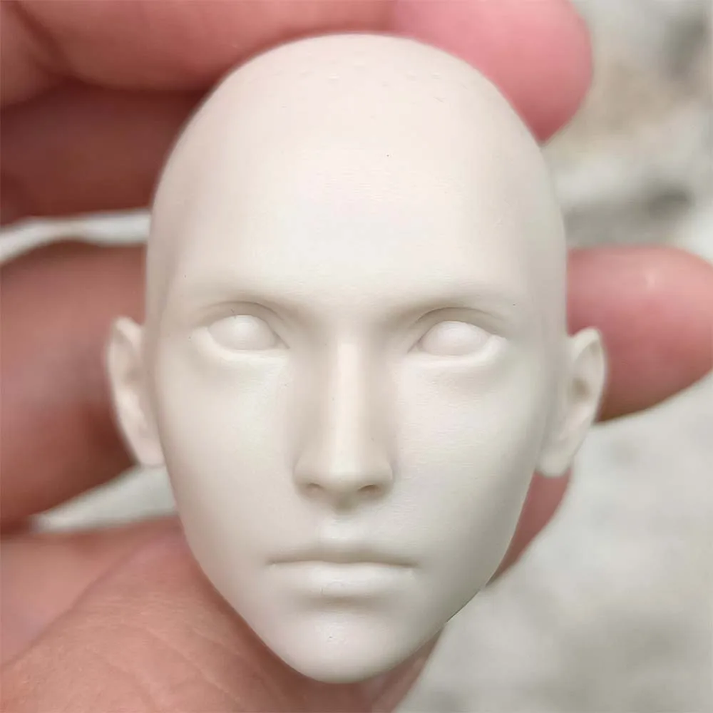 Unpainted 1/6 Scale FF7 Cloud Strife Head Sculpt Model For 12'' Action ...