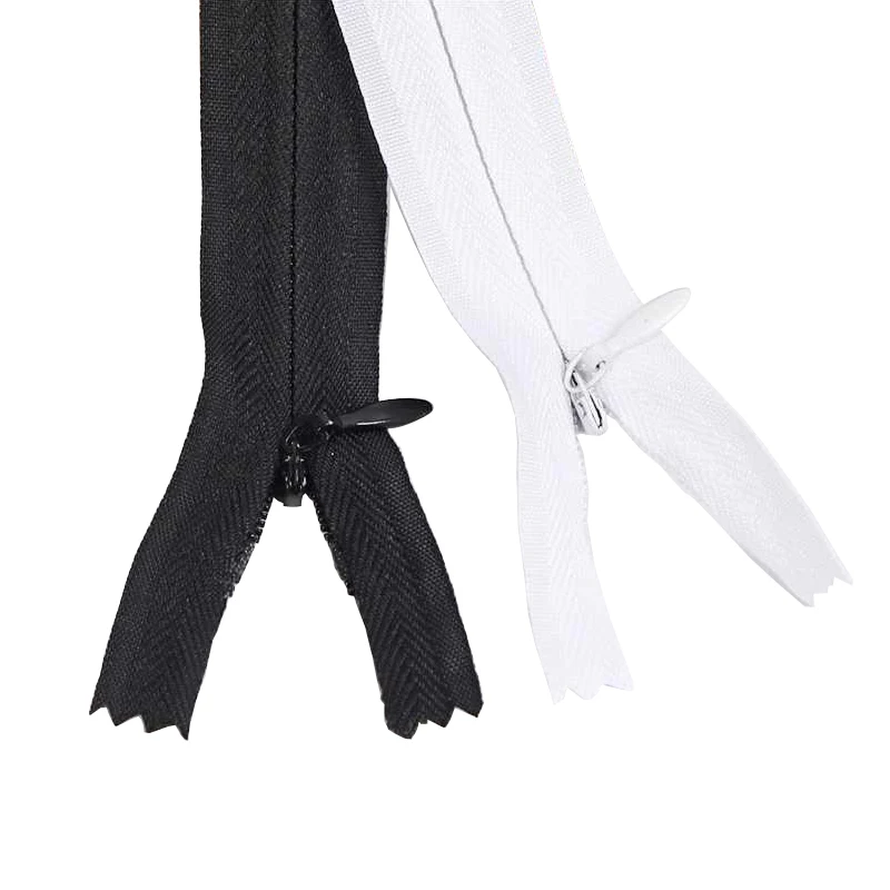 10pcs/lot 16-60cm 3# Black And White Invisible Zipper Back Cushion ...
