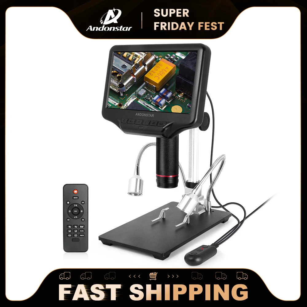 Andonstar Ad407 Hdmi/usb 3d Digital Microscope For Soldering Jewelry ...