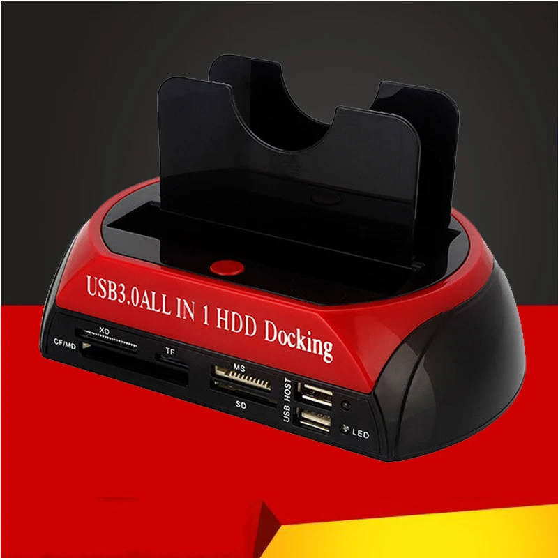 USB 3.0 All in One HDD Docking Station Multi Card Reader Slot for HDD ...