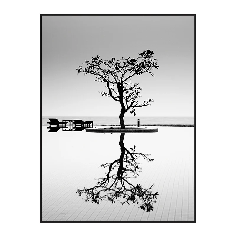 Gambar Pemandangan Alam Hitam Putih