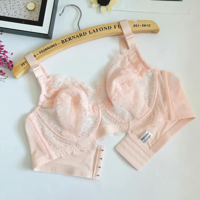 B C D E F G H Cup Large Size Lace Bras Full Cup Thin Underwear Bra Plus ...