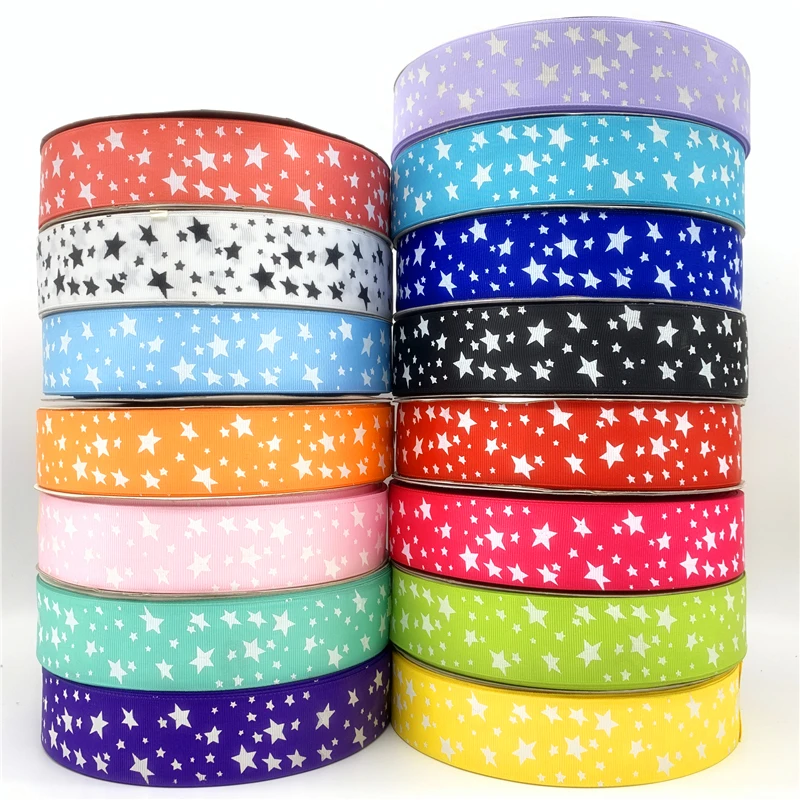 Print Grosgrain Ribbon Star | Arts Crafts Ribbon | 38mm Grosgrain ...