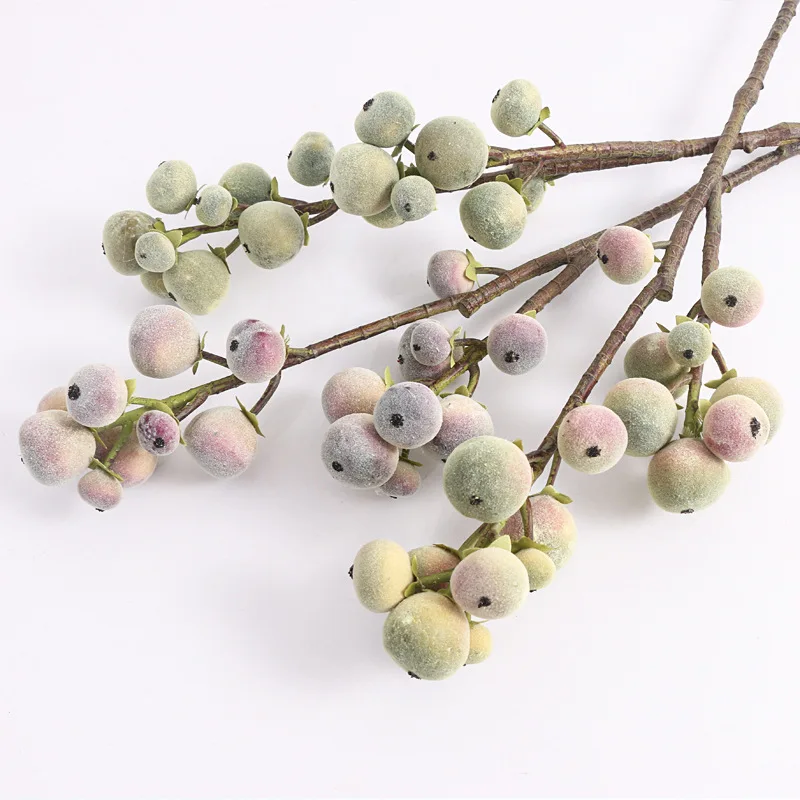 Luxury Loquat fruit real looking Fig berries for Christmas home ...