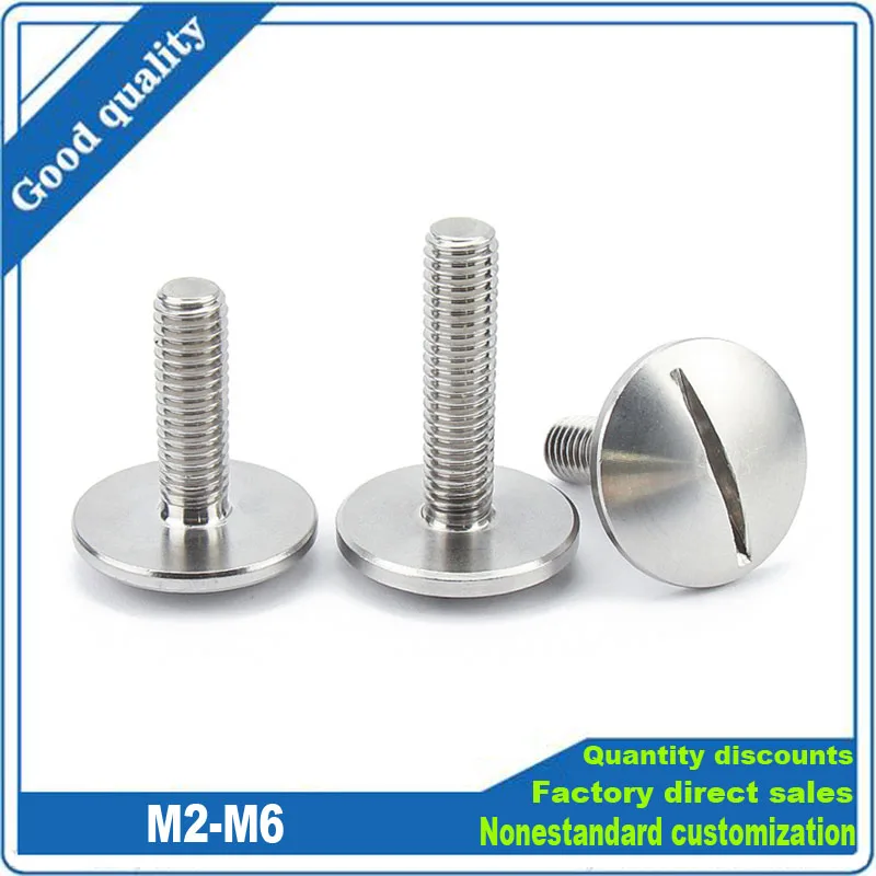 1/5X M2 M2.5 M3 M4 M5 M6 304 A2-70 Stainless Steel Large Extra Size Oversize Super Big Slotted ...
