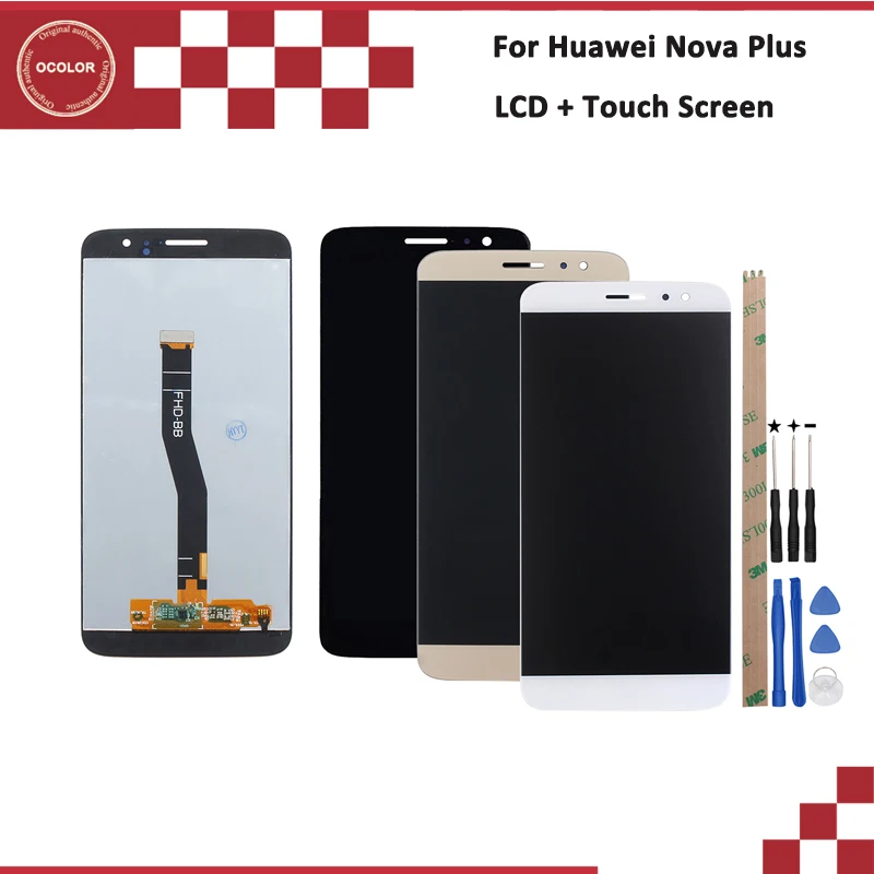Ocolor 화웨이 노바 플러스 TD LTE MLA L11 MLA L02 MLA L12 lcd 디스플레이 및 터치 스크린 ...