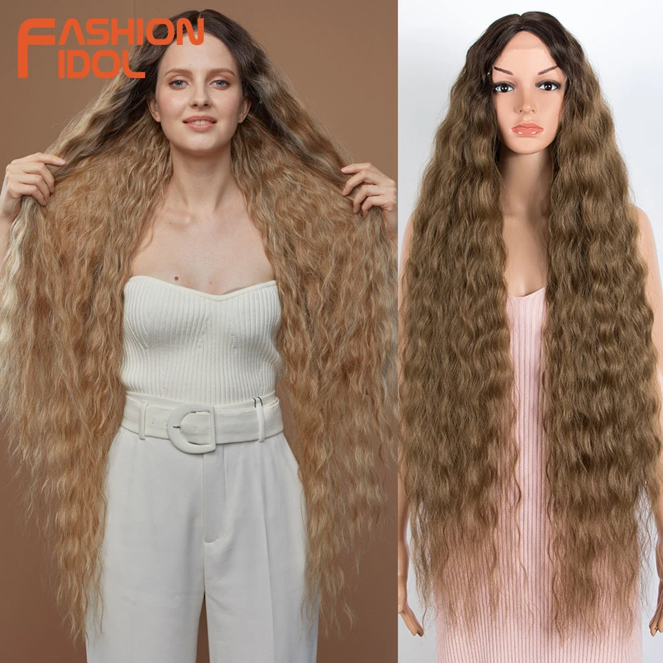 Synthetic Hair Wig Cosplay Loose Wave Fake Hair Lace Wig For Women ...