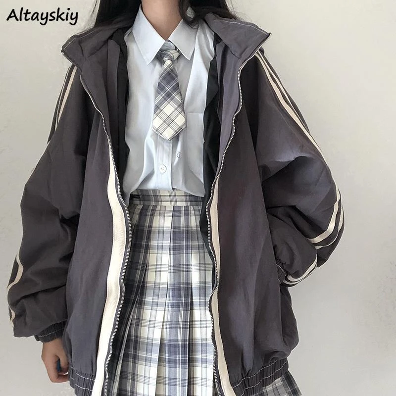 Fashion Preppy Style Jackets | Student Style Jacket Women | Preppy ...
