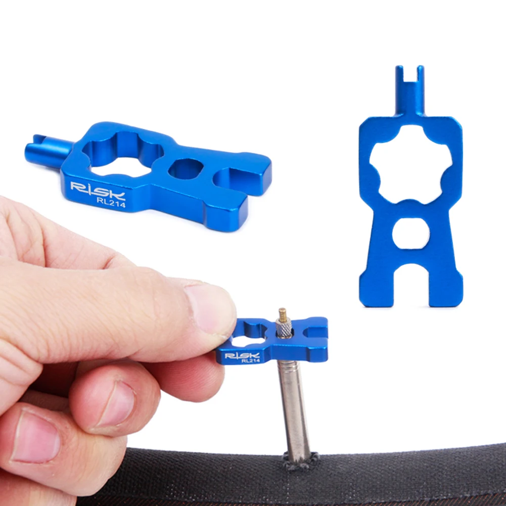 4 in 1 Multi Purpose Bicycle Valve Tools Spanner Schrader Presta Valve ...