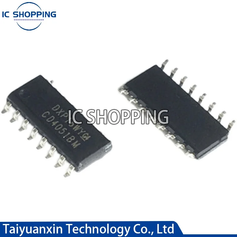 10pcs~1000PCS CD4051BM CD4051 SOP16 8 Channel Analog Multiplexer IC One ...