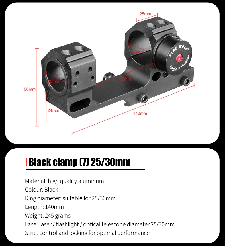 Bubble Level Rifle Scope Mount Hunting Holder Mounts 25.4/30/34/35mm Degree Indicator Rings ...
