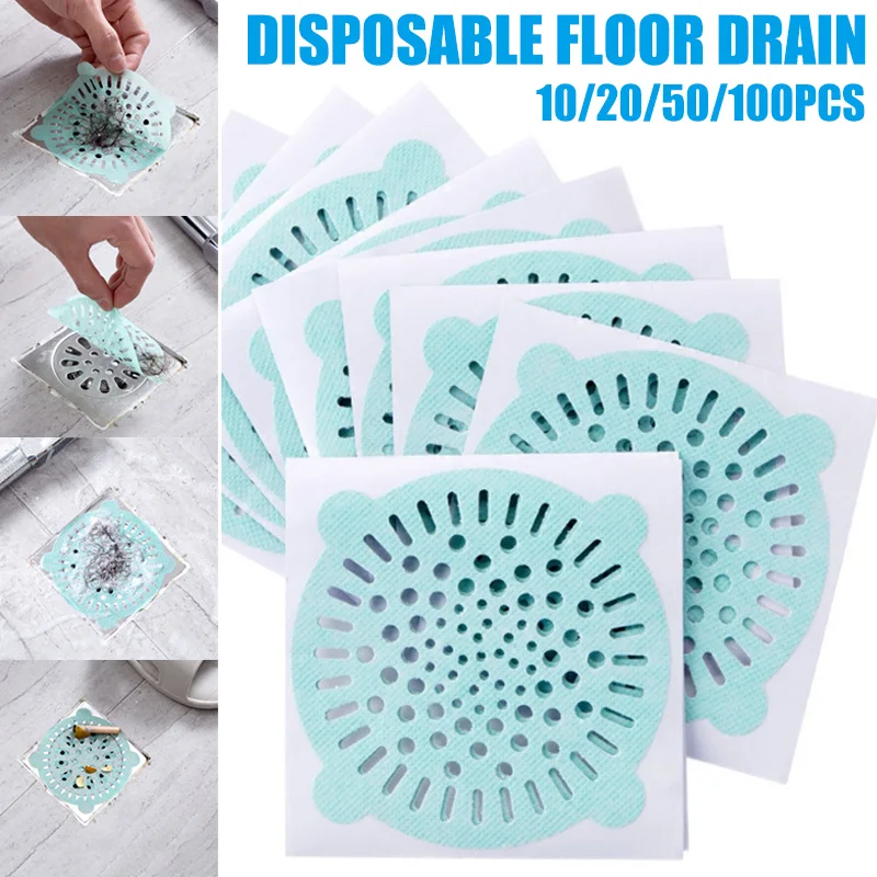 Hot Disposable Sink Strainer 10/20/50/100PCS Hair Stoppers Catchers ...