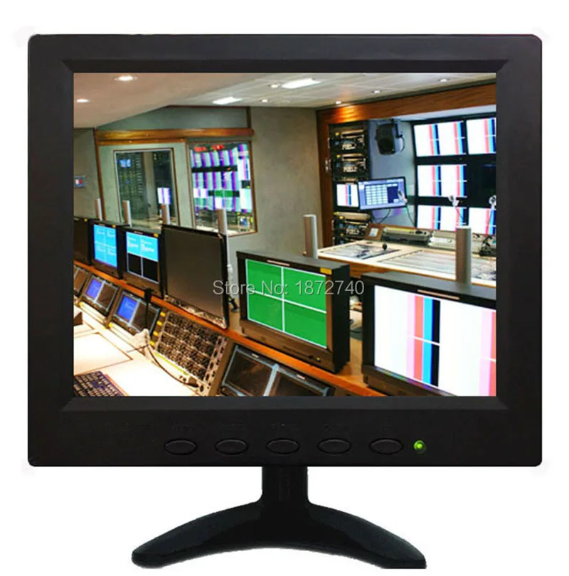 8 Inch Lcd Monitor Industrial Security Computer Display Vga Av Bnc 1024 ...