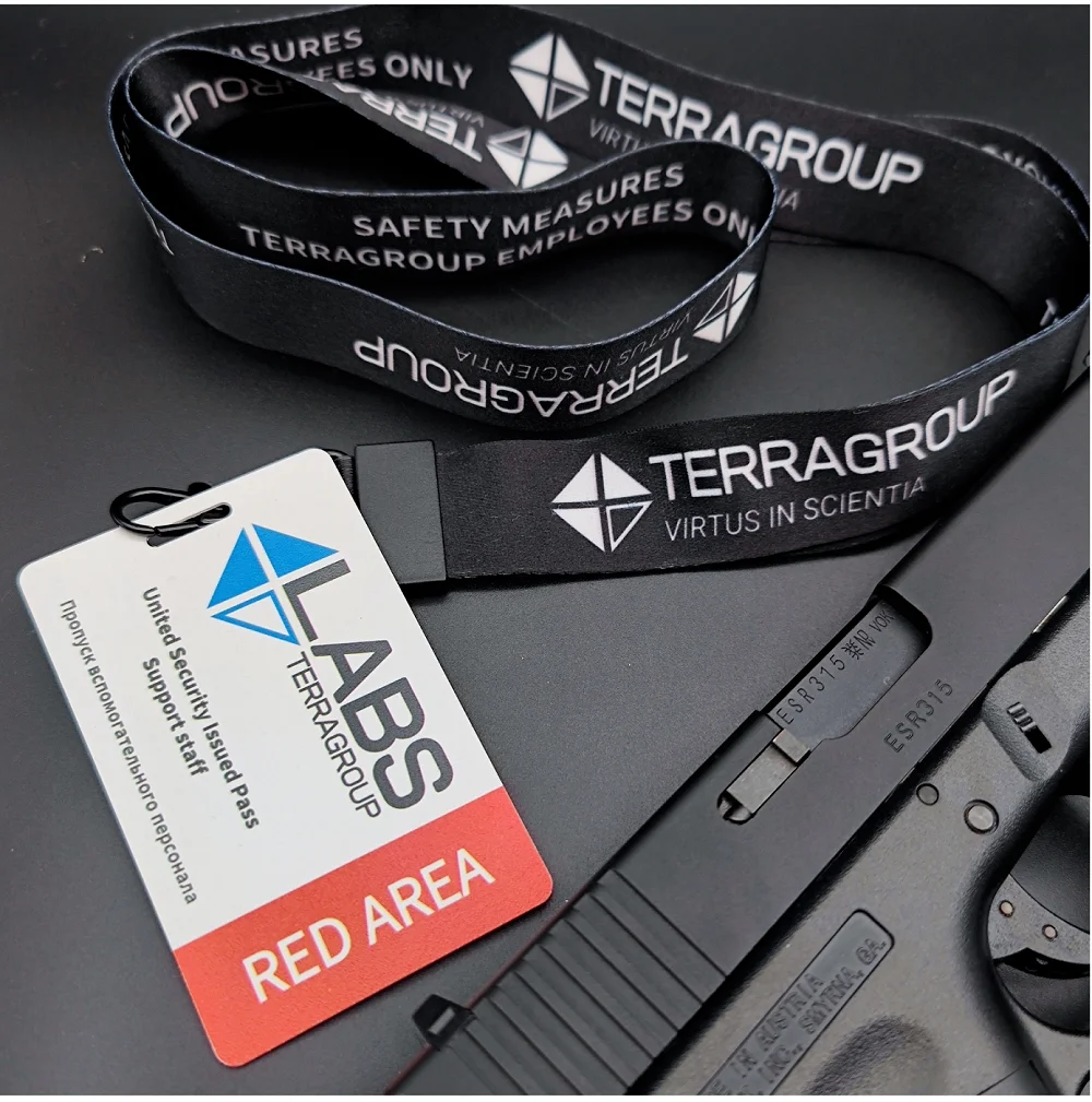 Escape From Tarkov Card TerraGroup Labs Cosplay Strap Gray Mobile Phone ...