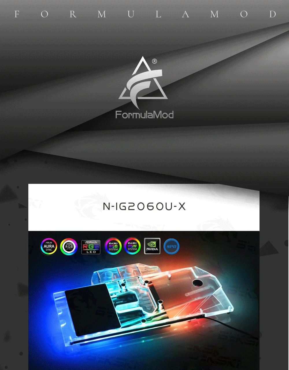 Bykski N-IG2060U-X, Full Cover Graphics Card Water Cooling Block, For ...