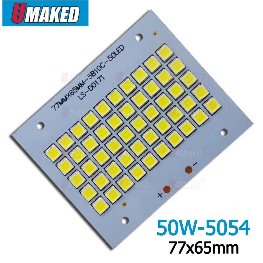 50w 77x65mm 100% Full Power Led Floodlight Pcb Smd5054 Led Board ...
