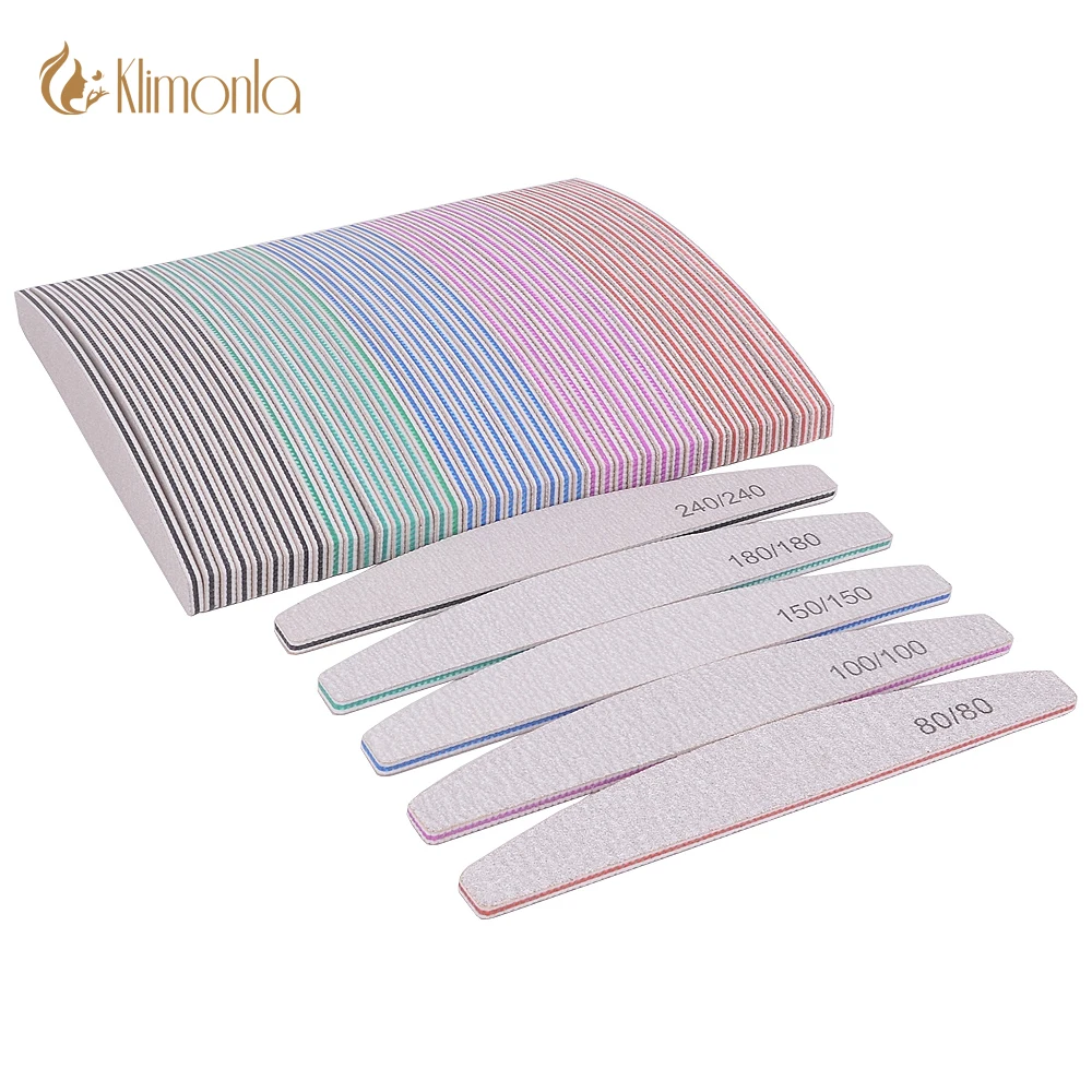 25Pcs-lot-Mix-5-Grit-80-100-150-180-240-Nail-File-Moon-Style-Nail ...