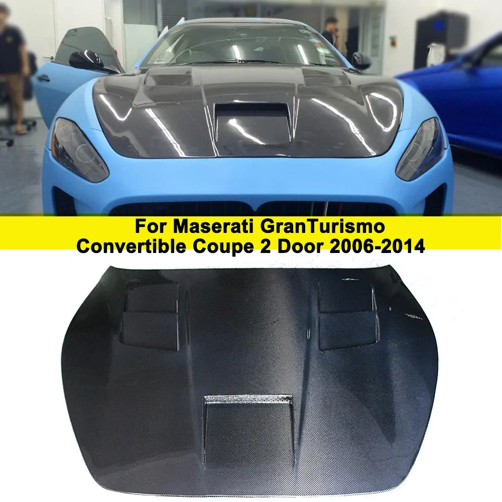 Carbon Fiber Auto Engine Hood Cover Cap Bonnet For Maserati Granturismo ...