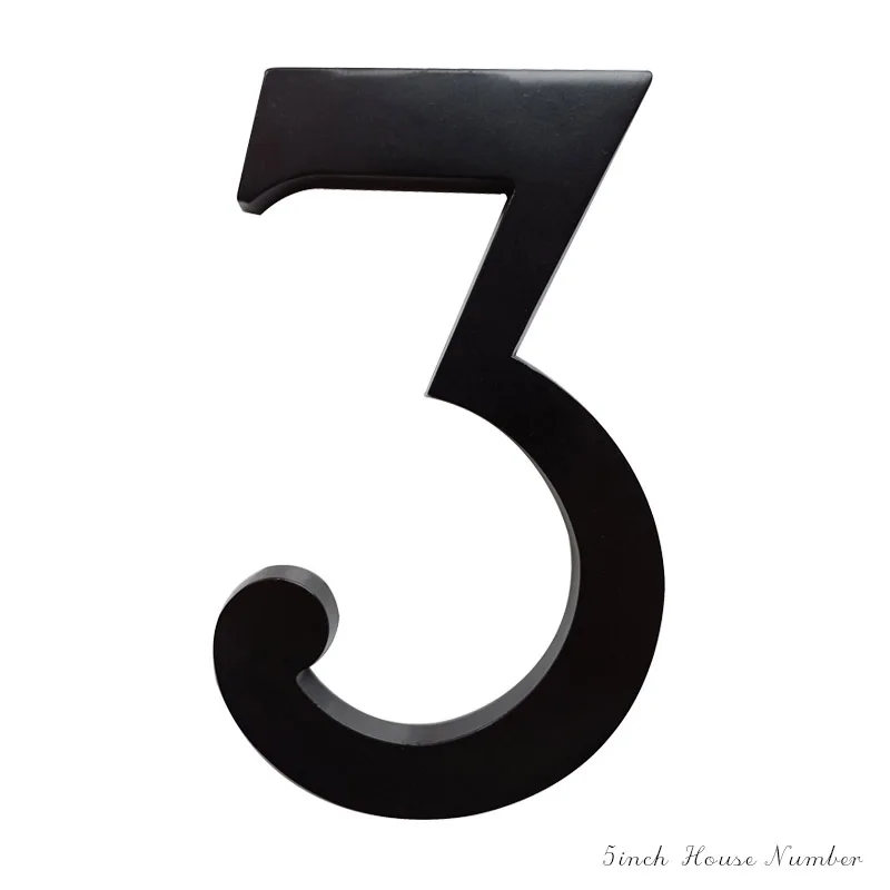 125cm Floating Exterior House Numbers Modern Number Signs On The Door ...