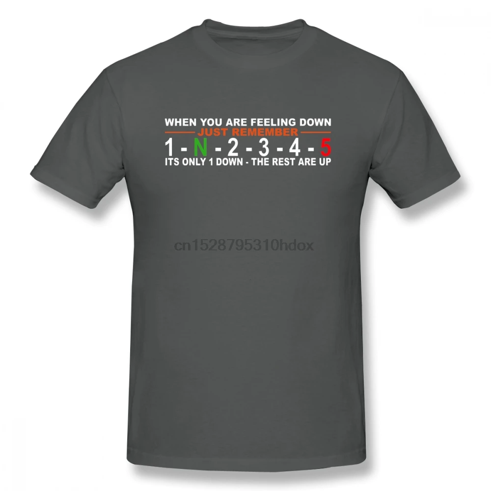New Design Motorcycle Gear Change 5 Speed 1 Down 4 Up T Shirt Male ...