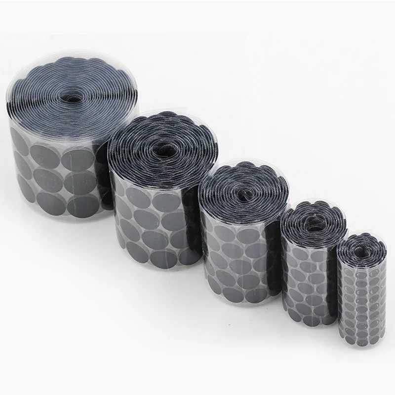 10/15/20/25/30mm velcros fita adesiva prendedor pontos forte cola ...