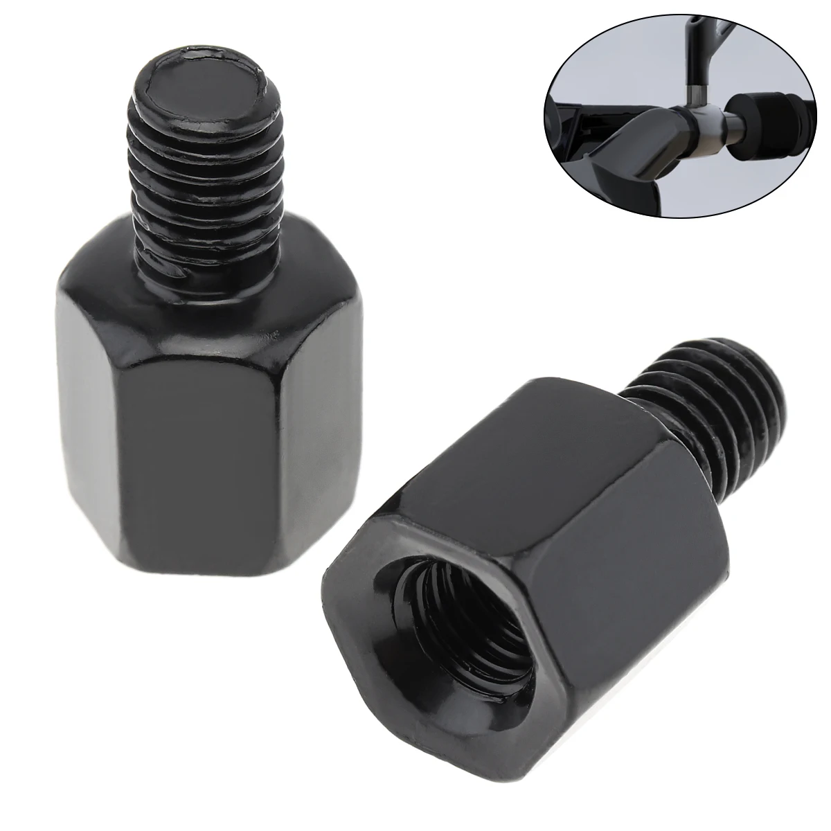 Motorcycle-Rear-View-Mirrors-Adapter-Motorbike-Side-Mirror-Holder-Bolts ...