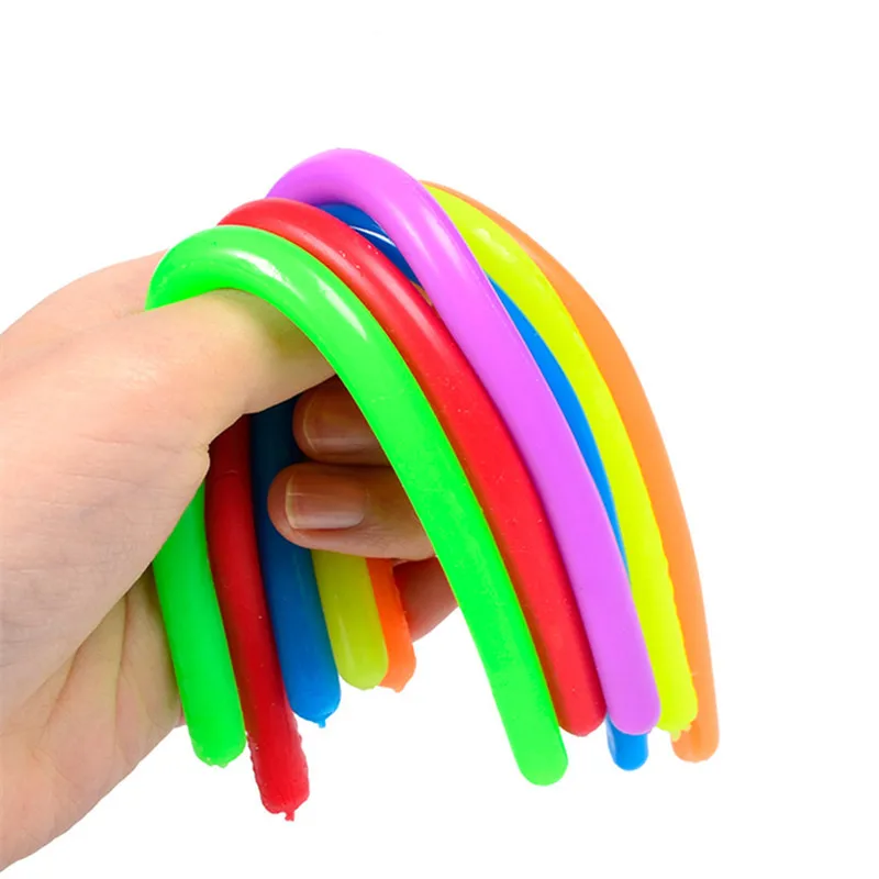5pcs Children Adult Decompression Toy Noodle Stretch String Rubber TPR ...