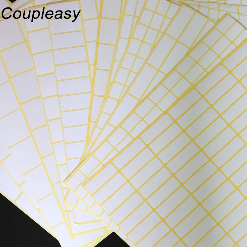 15 Sheets 24 Sizes White Blank Paper Label Self Adhesive Sticker Labels ...