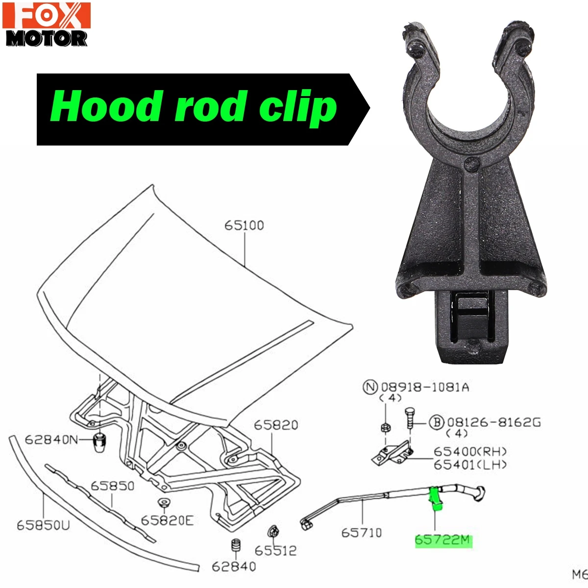 닛산 Qashqai Dualis J10 Navara D40 Pathfinder R51 65722EB300 보닛 후드 지원 프로드 ...