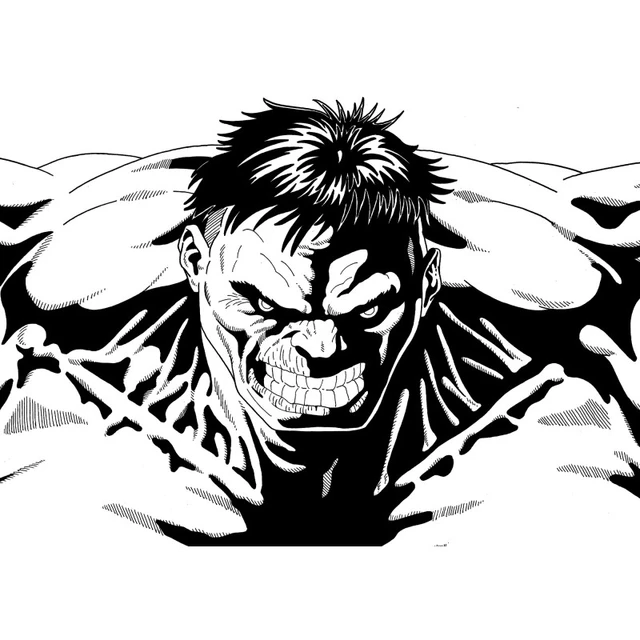 Hulk Face Vector