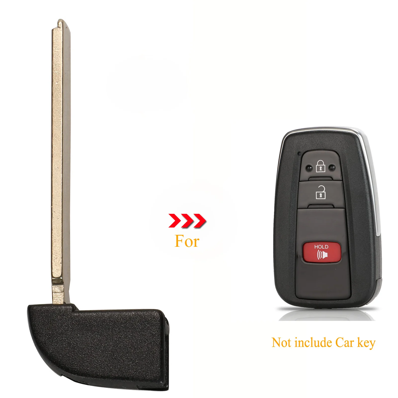 jingyuqin-Remote-Car-Key-Keyless-Emergency-Insert-Uncut-Blade-Blank-For ...