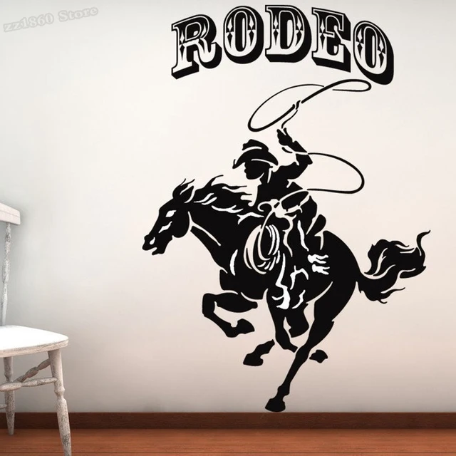 Calf Roping Decals Amazon.com Decal Stickers Of Cowboy On Horseback